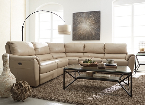 Contemporary Leather Sofa Havertys