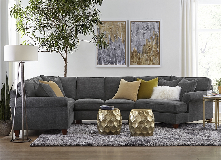Havertys Corey Sectional Sofa | Baci Living Room