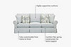 Lillian 88 Inch 3 Seat Sofa